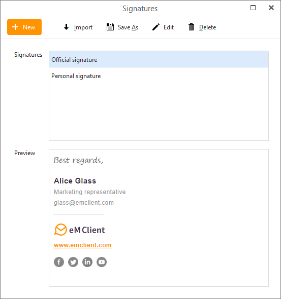How to use email branding with eM Client | eM Client